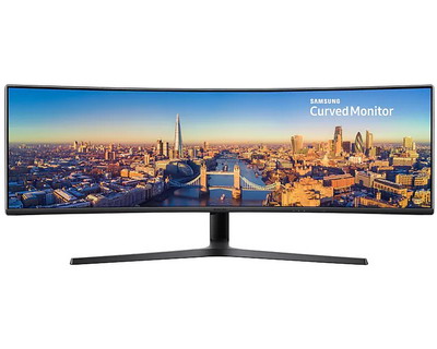 จอคอมพิวเตอร์ Samsung CJ890 49" Curved Super Ultra-Wide Monitor with ...